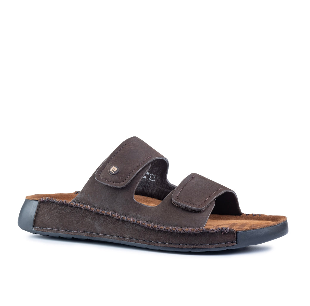 Pierre Cardin Strapless Sandals | Cafe Nubuck for Men