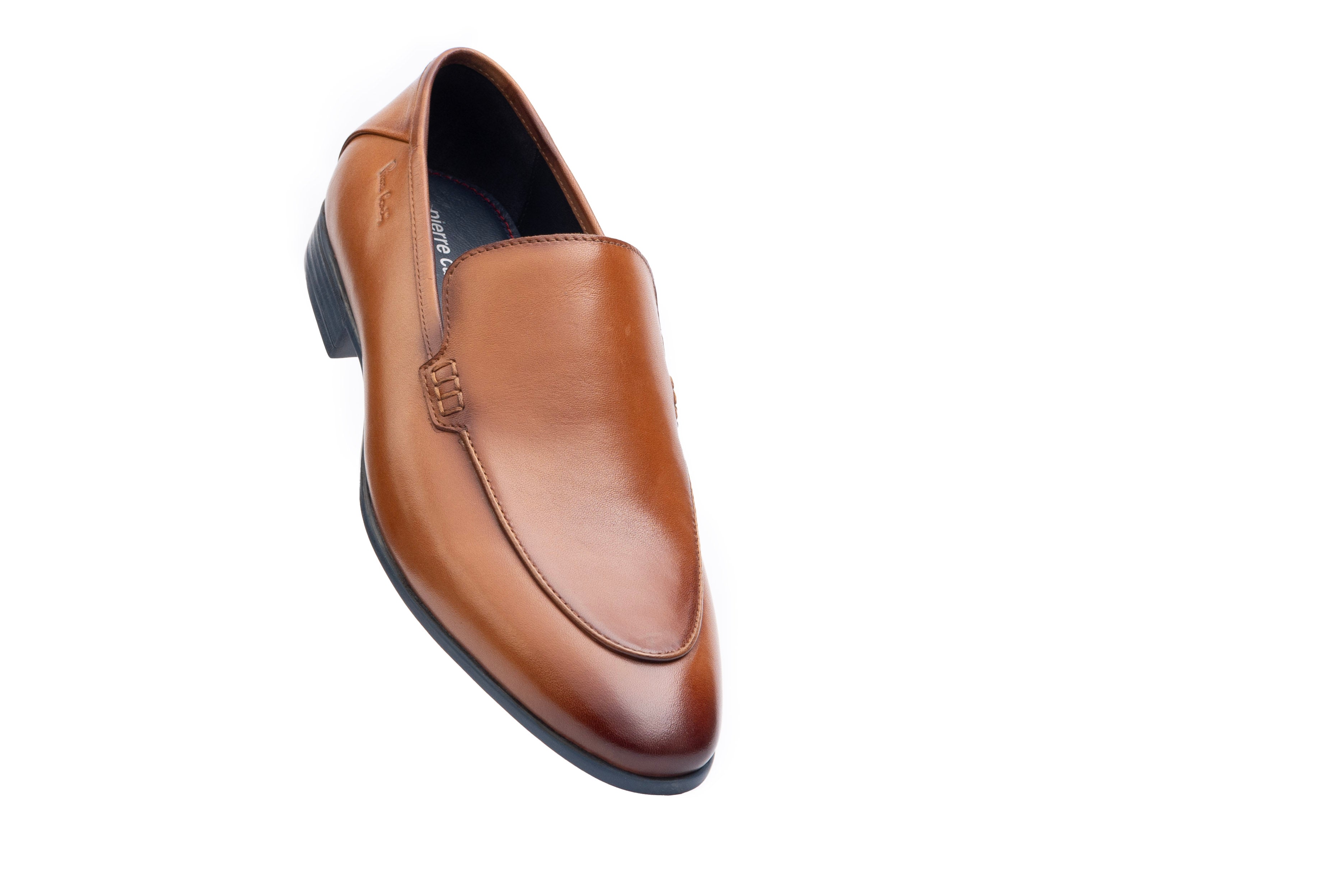 Classic Cognac Slip-Ons | Pierre Cardin Onyx Shoe